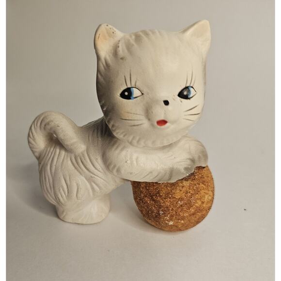 Japan | Accents | 95s Vintage Chadwick White Porcelain Kitten Cat With ...